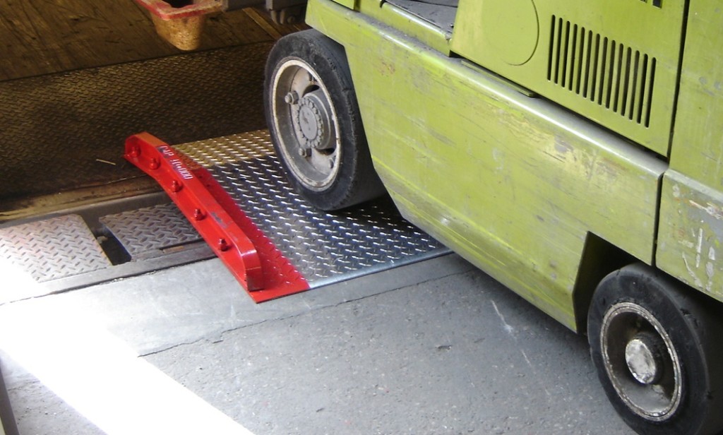 Using a Forklift and Yard Ramp Safely in a Warehouse